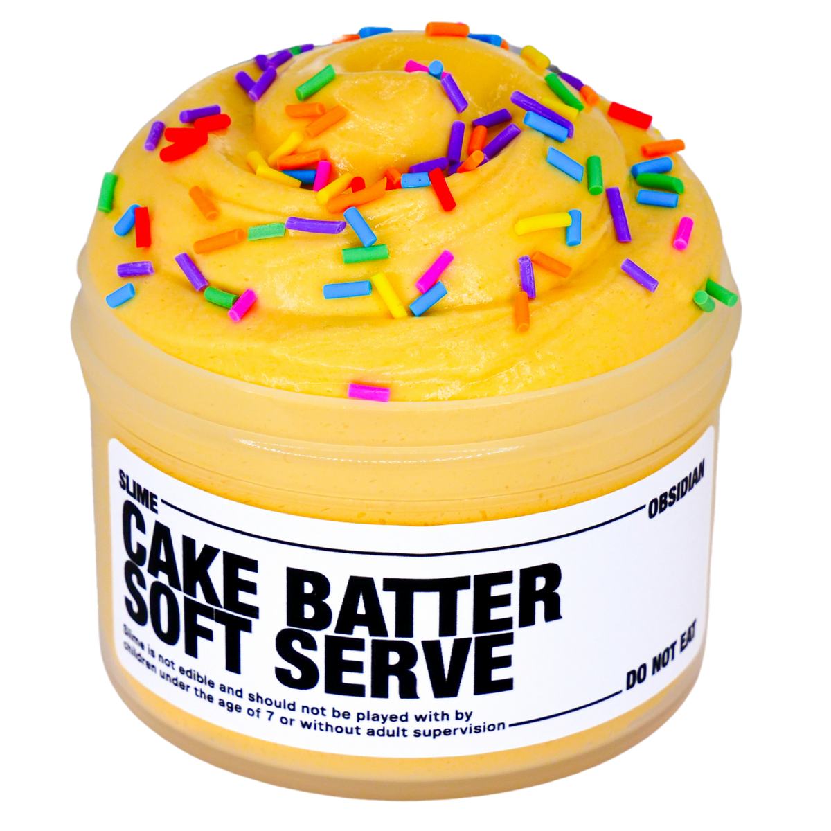 Cake Batter Soft Serve | Slime Obsidian