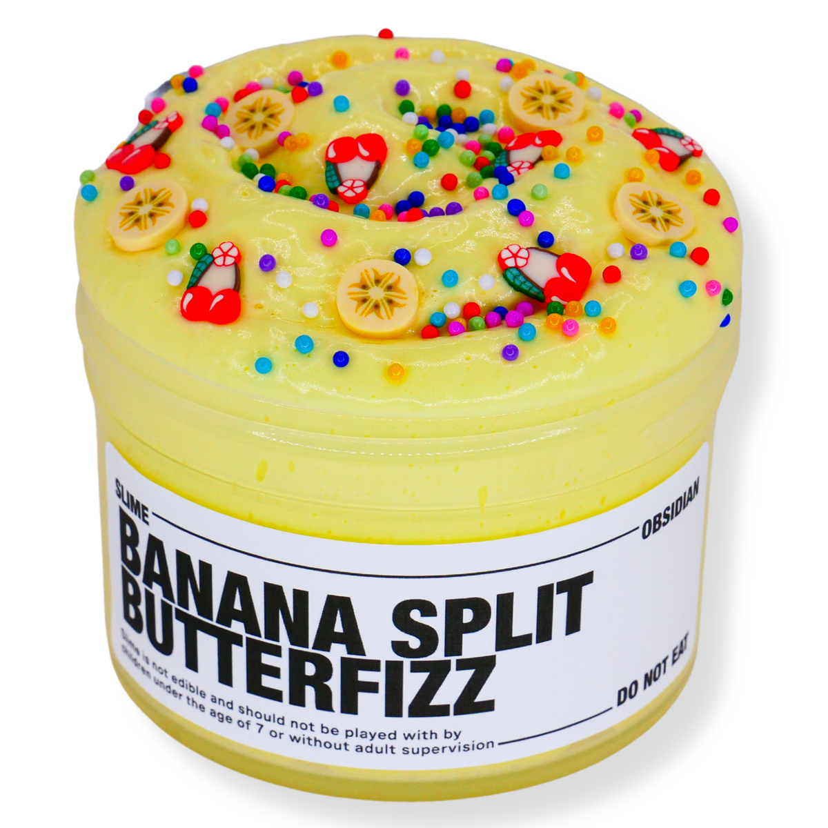 Banana Split Butterfizz Slime | Slime Obsidian