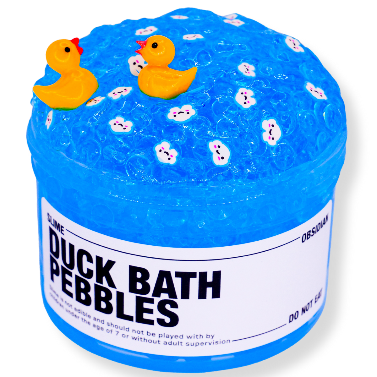 Duck Bath Pebbles Slime | Slime Obsidian
