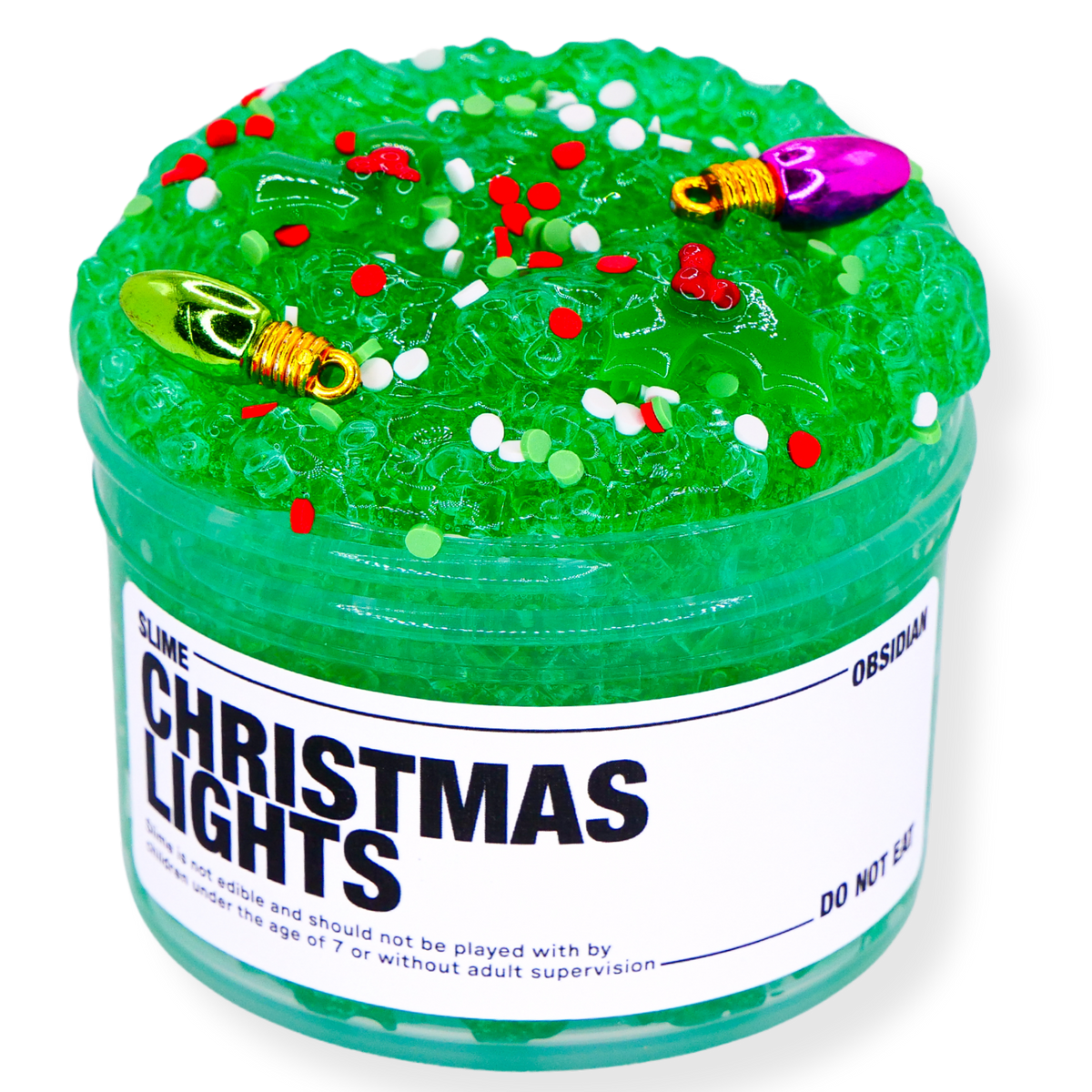 Christmas Lights Slime | Slime Obsidian