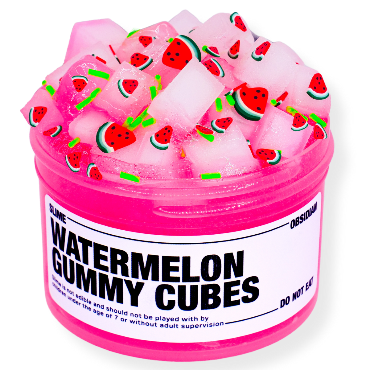 Watermelon Gummy Cubes | Slime Obsidian