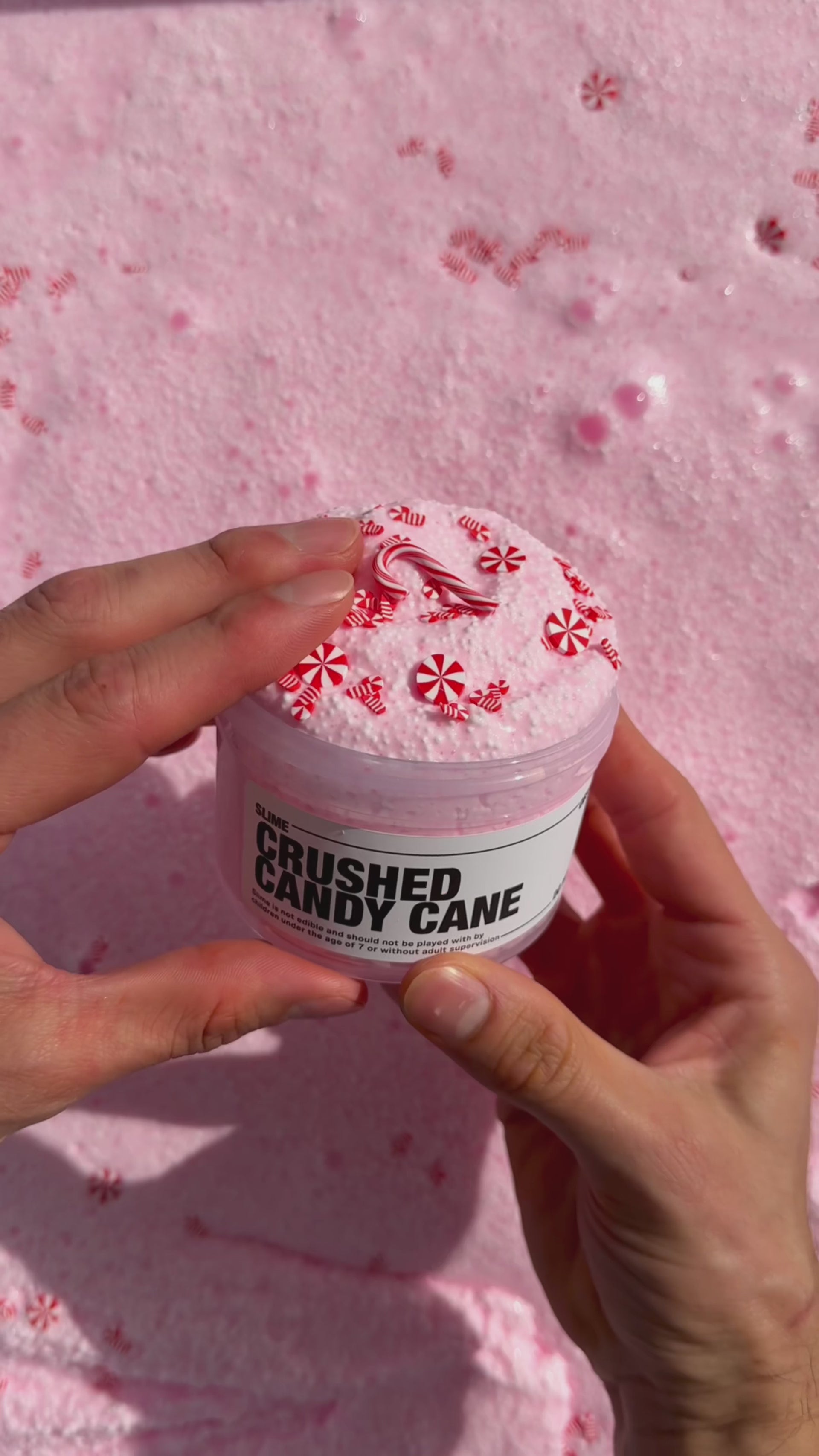 Crushed Candy Cane Slime